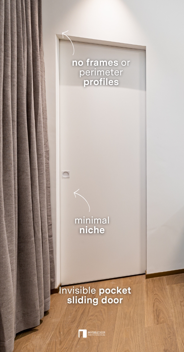 Sliding door cm 60x210 | Invisible-door