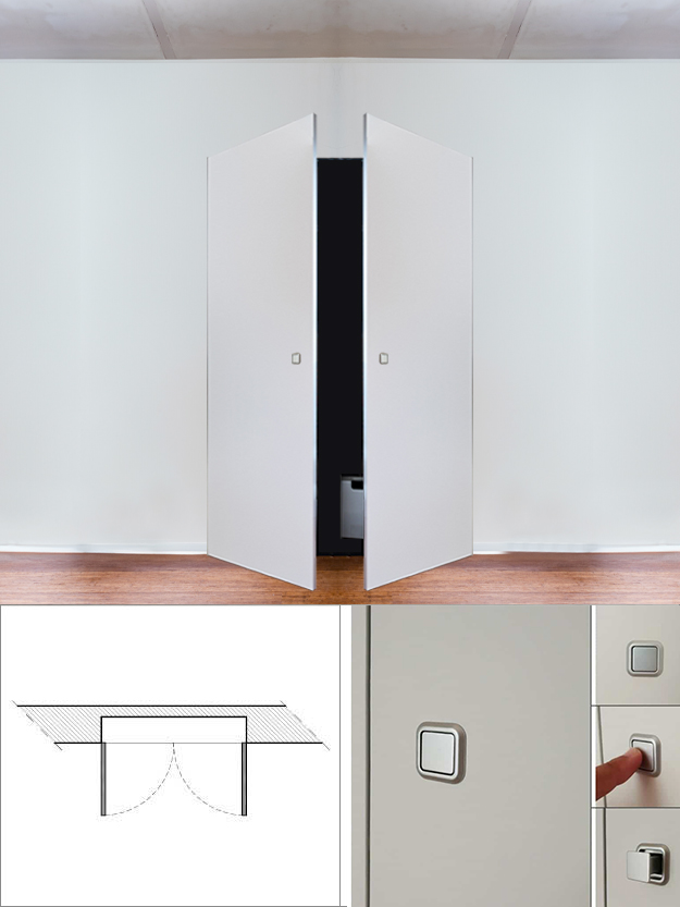 Invisible wardrobe 2 doors cm 130x190 | Invisible-door
