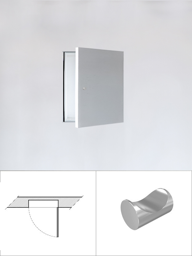Invisible single panel cm 30x50 | Invisible-door