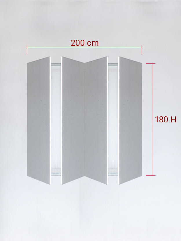 Invisible quadruple panels cm 200x180 | Invisible-door