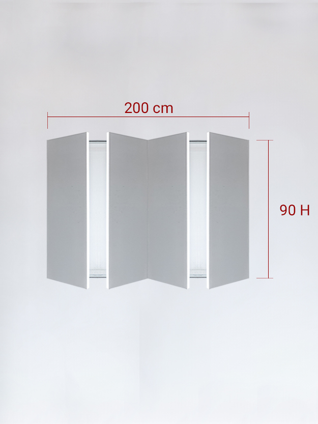 Invisible quadruple panels cm 200x90 | Invisible-door