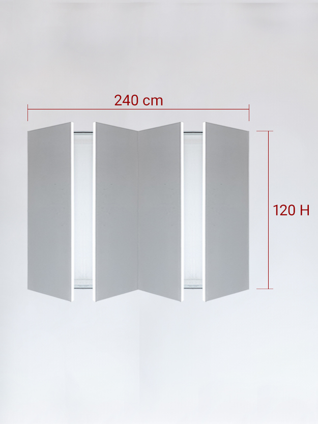 Invisible quadruple panels cm 240x120 | Invisible-door