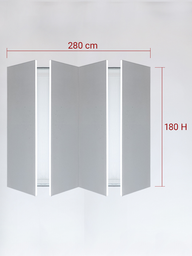 Invisible quadruple panels cm 280x180 | Invisible-door