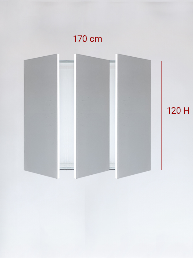 Invisible triple panels cm 170x120 | Invisible-door